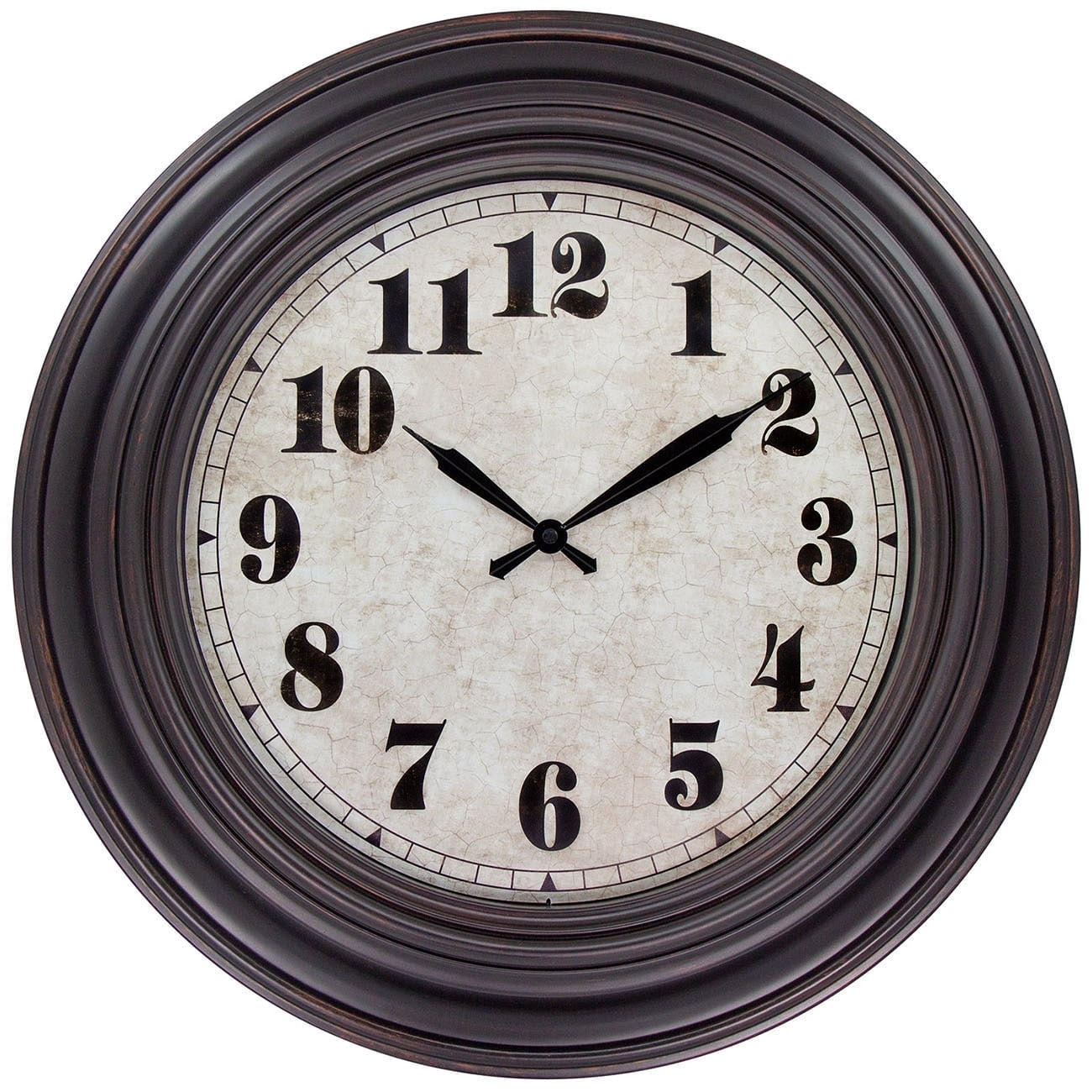 20 Inch Retro Wall Clock Silent,Accurate Time,Big Numbers,Quartz,Analog ...