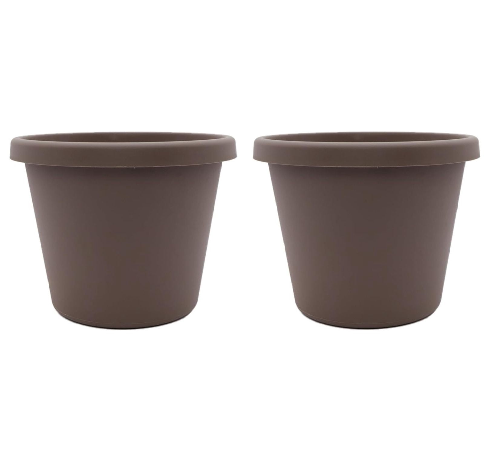 20 Inch Round Prima Planter - Large Plastic Plant Pot with Rolled Rim ...