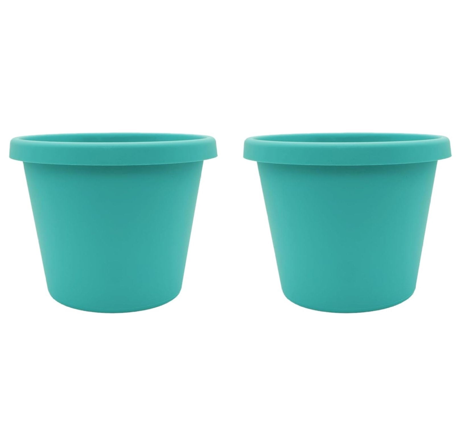 20 Inch Round Prima Planter - Large Plastic Plant Pot with Rolled Rim ...