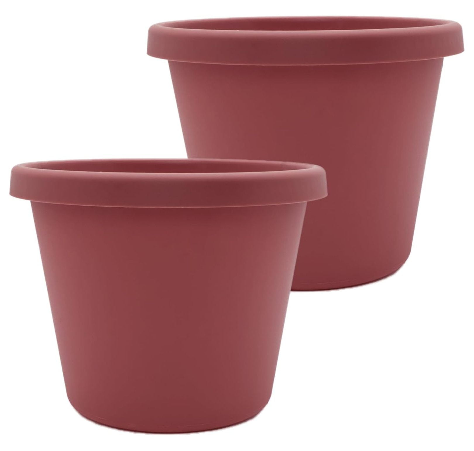 20 Inch Round Prima Planter - Large Plastic Plant Pot with Rolled Rim ...