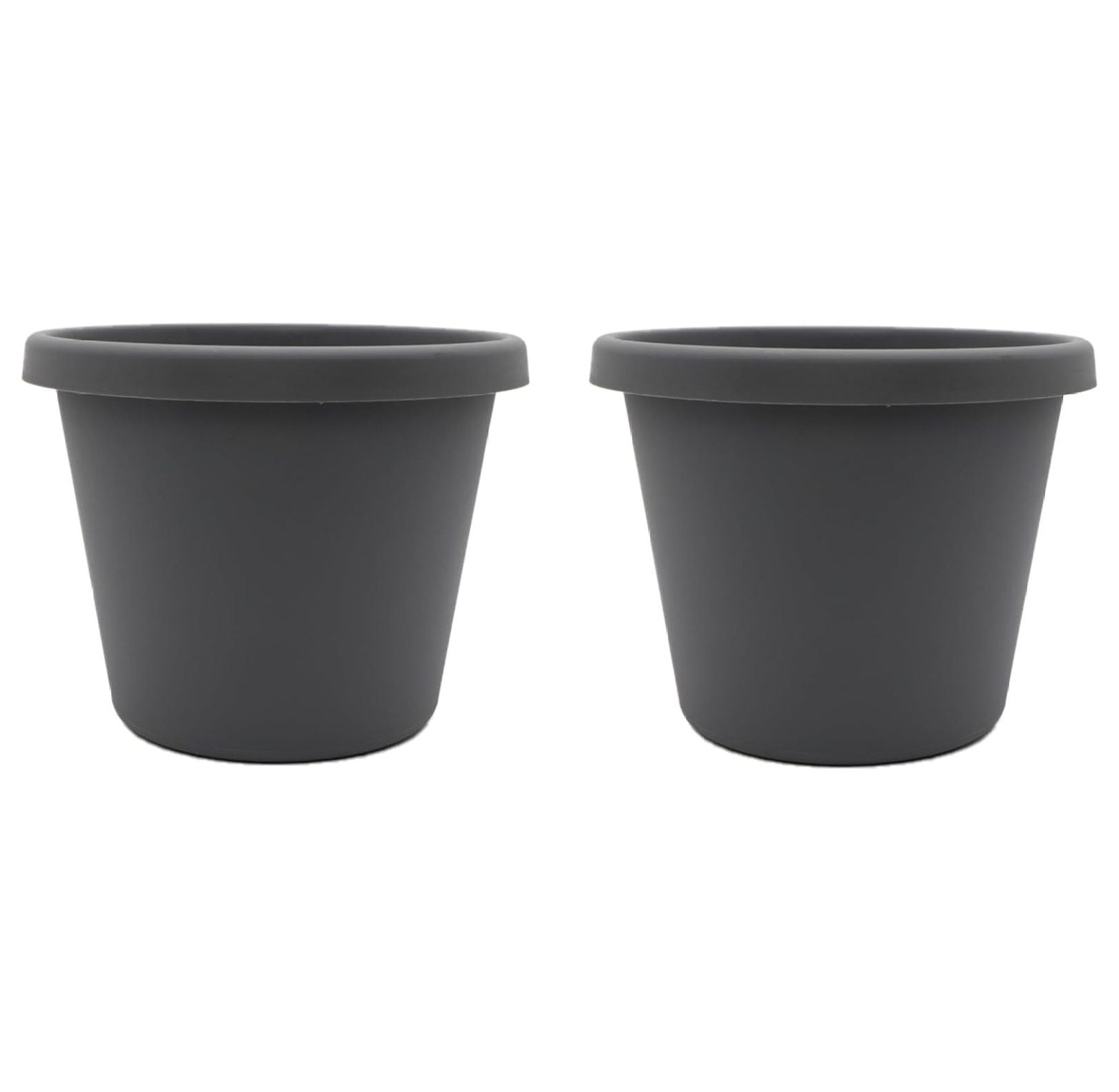 20 Inch Round Prima Planter - Large Plastic Plant Pot with Rolled Rim ...