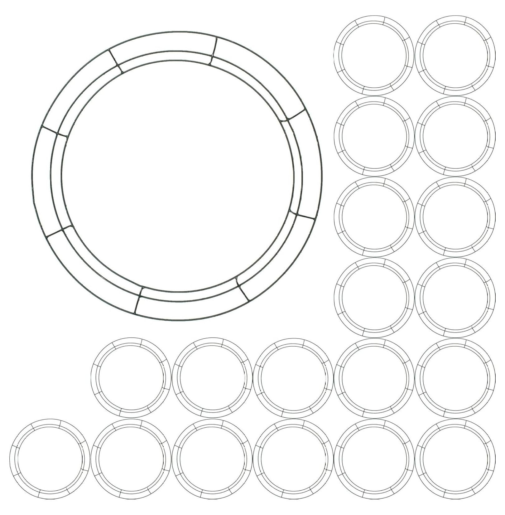 , 20 Inch Round Wire Wreath Ring Frame [20 Pack] - Walmart.com