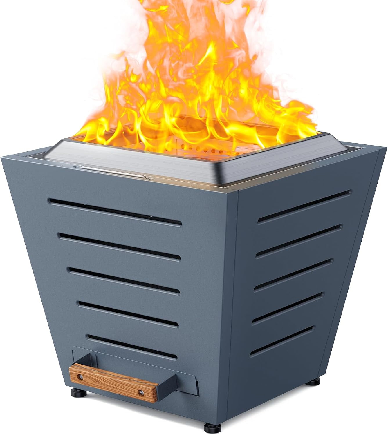 20 Inch Smokeless Fire Pit Stainless Steel Wood Burning Fireplace ...