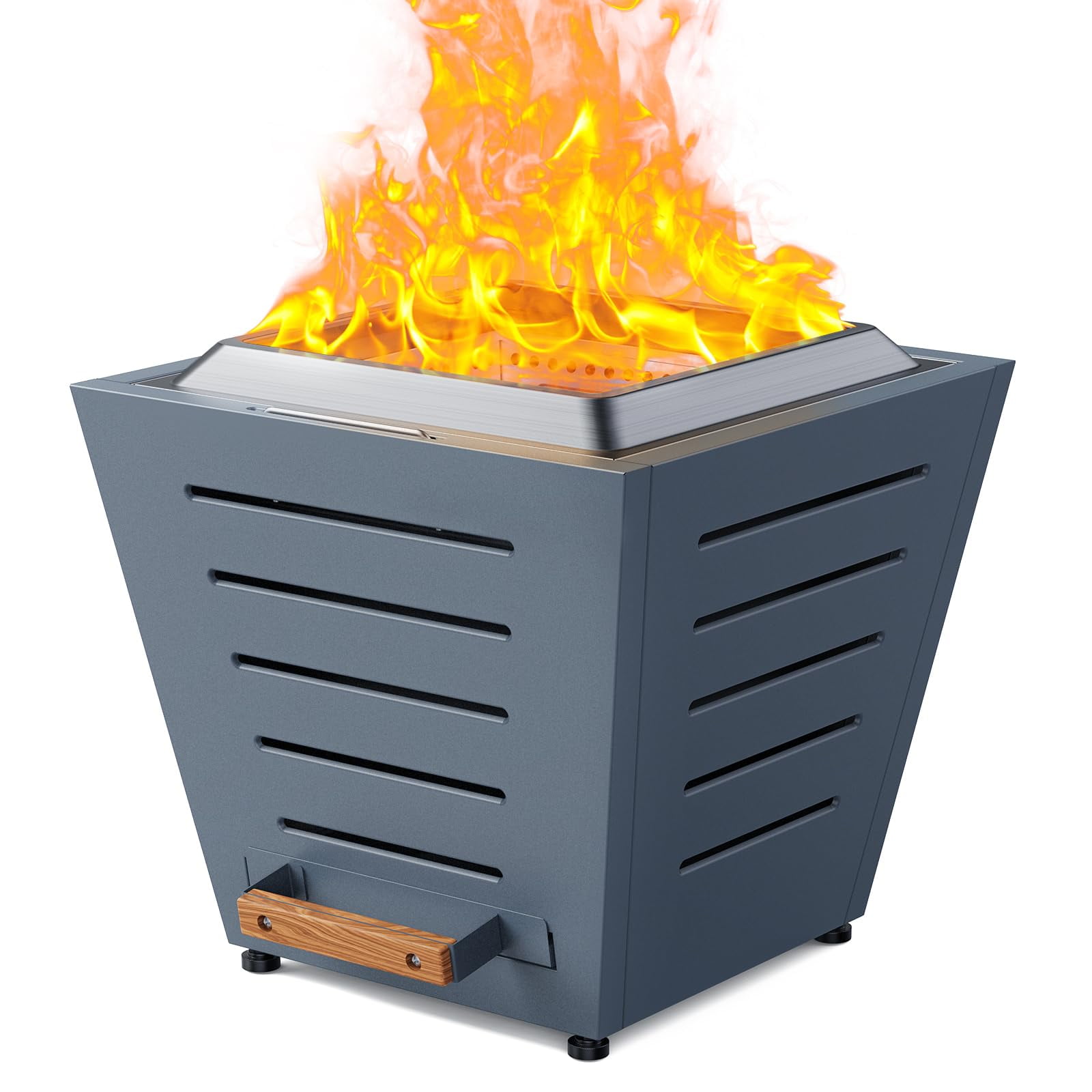 20 Inch Smokeless Fire Pit Stainless Steel Wood Burning Fireplace ...