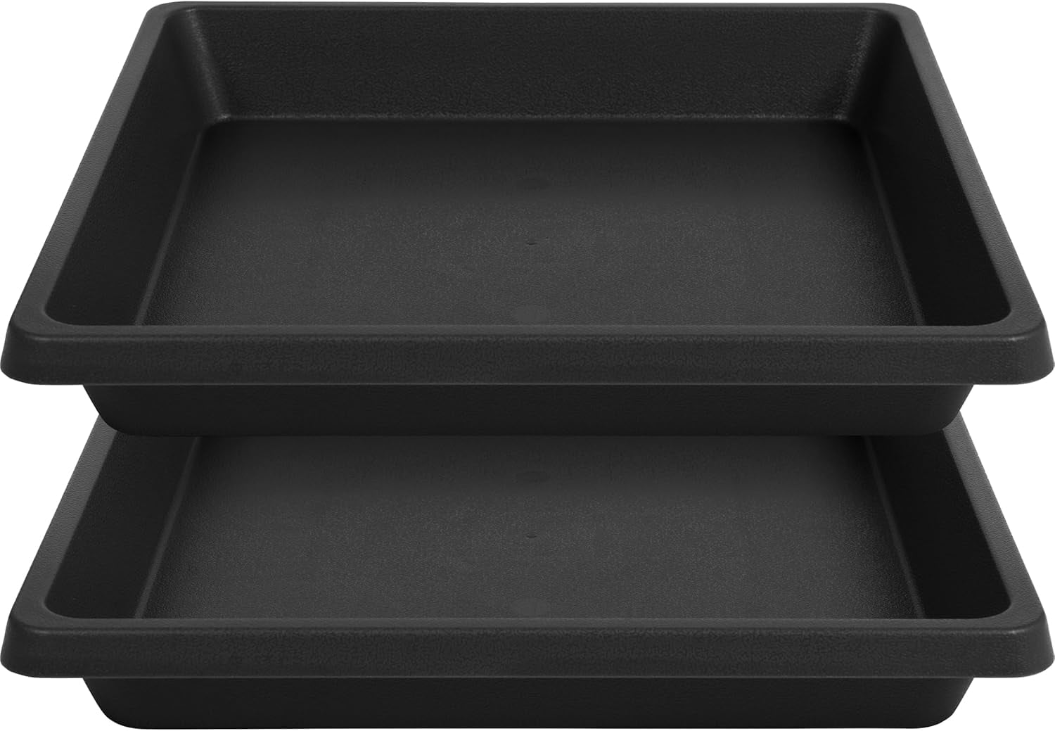 20 Inch Square Plant Saucer 2 Pack, Extra-Deep Large Plastic Plant ...