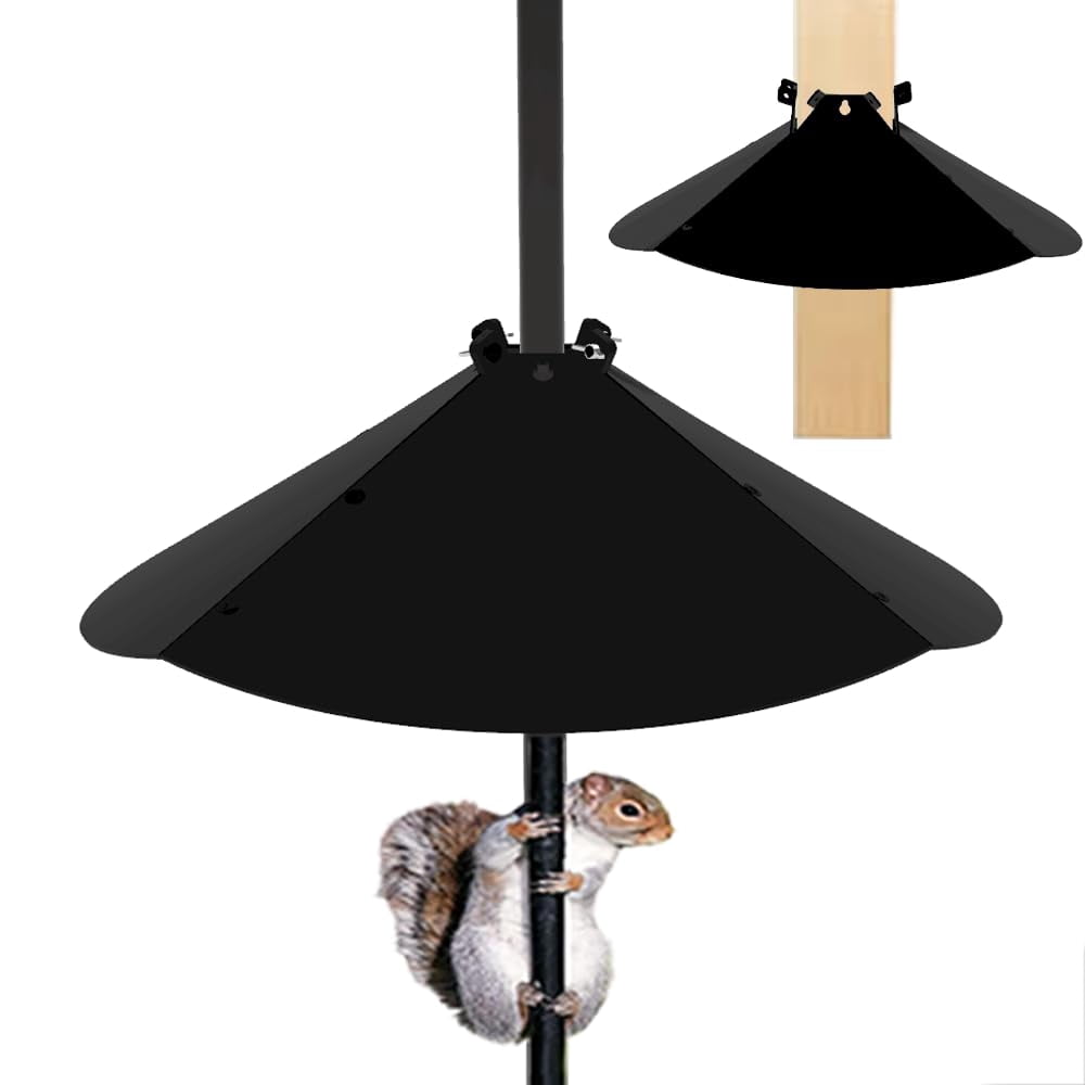 20 Inch Squirrel Baffle Adjustable Opening Size Bird Feeder Pole Guard ...