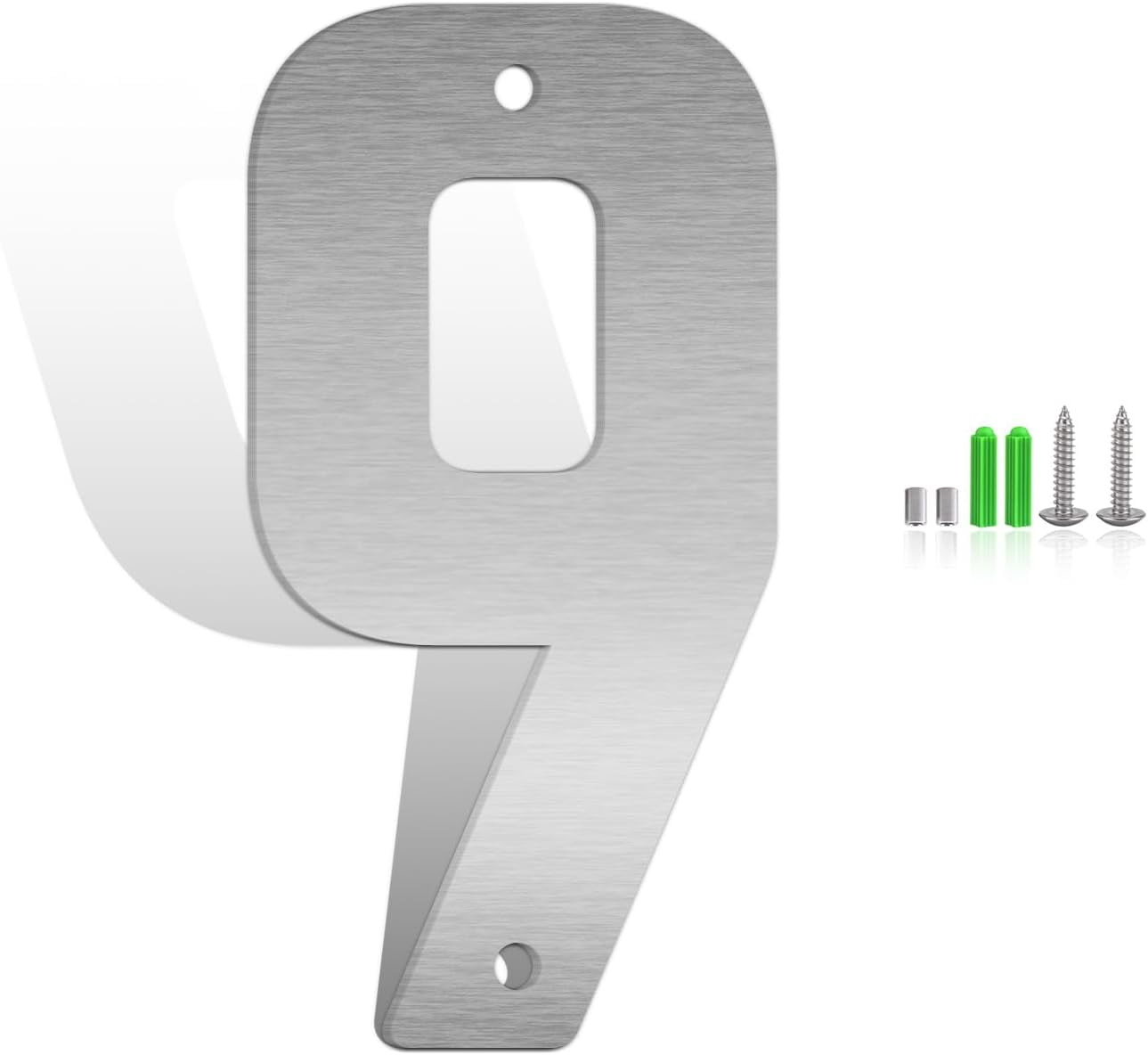 20 Inch Stainless Steel Metal Floating Door Numbers, Silver Metal ...