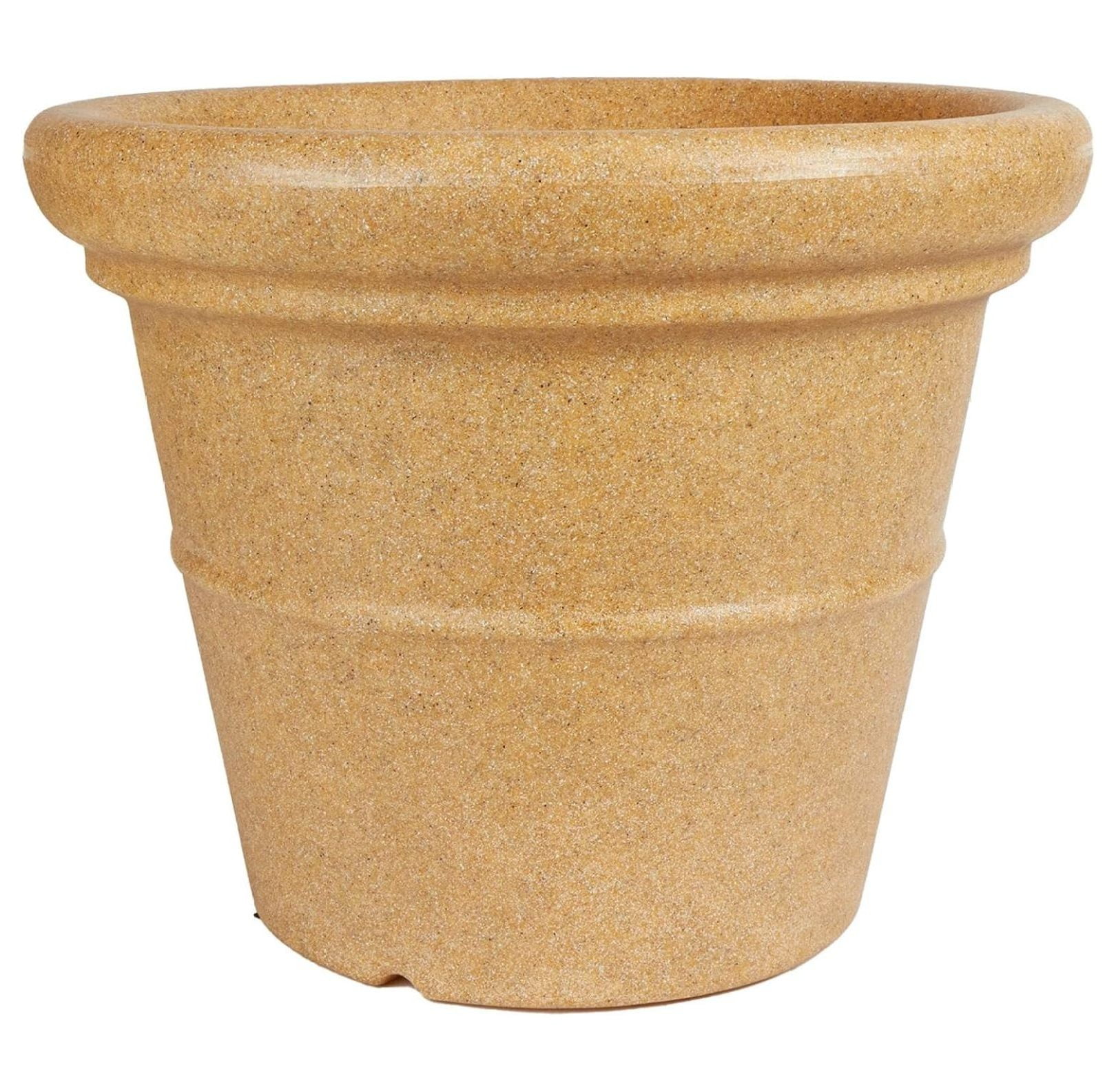 20 Inch Terrazzo Extra Large Round Planter - Rolled Rim Weather ...