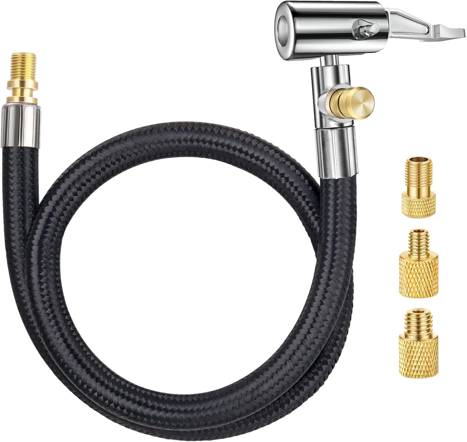 20 Inch Tire Inflator Hose Adapter, Car Air Hose Self-Locking Air Chuck ...
