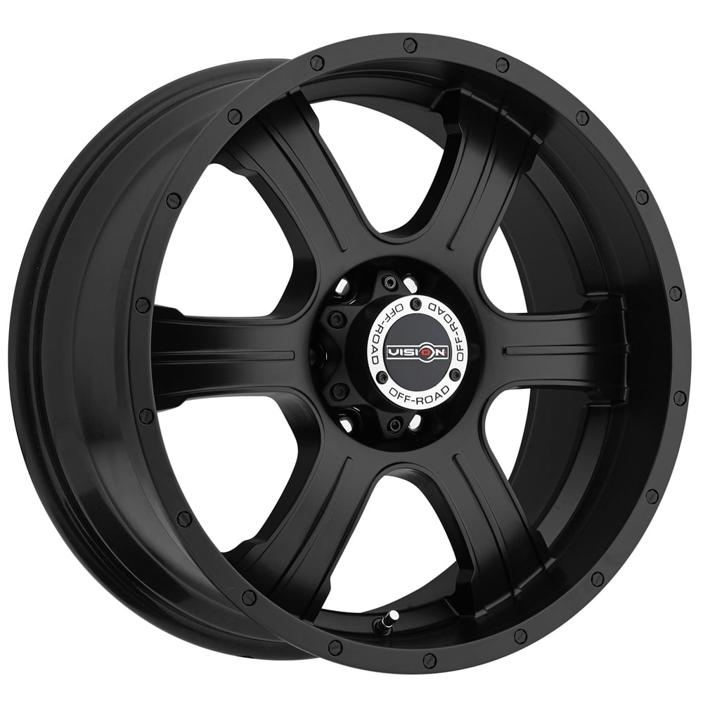 20" Inch Vision 396 Assassin 20x9 6x135 +10mm Matte Black Wheel Rim ...