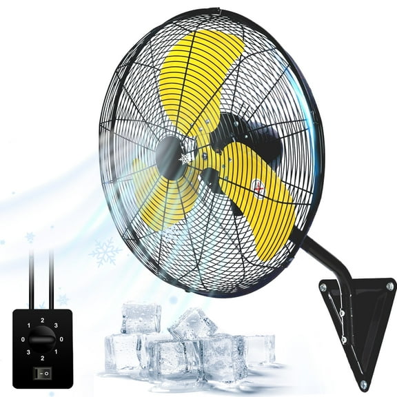 Garrison 3-Speed Industrial Oscillating Pedestal Fan, 24 In., 7,700 Cfm ...
