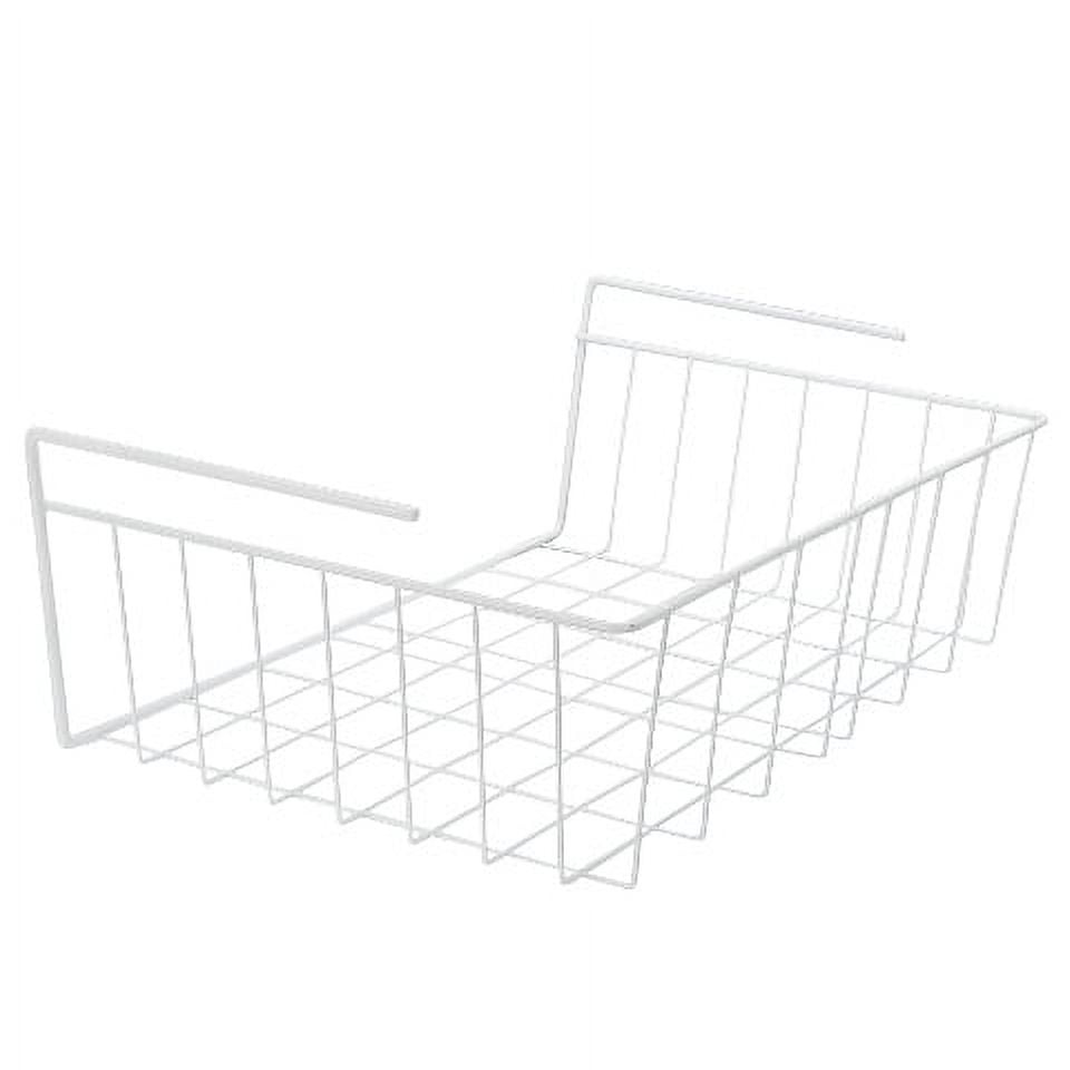 20 Inch Westerly 4 Pack White Under Shelf Wire Basket Hanging Storage ...
