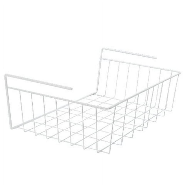 20 Inch Westerly 4 Pack White Under Shelf Wire Basket Hanging Storage ...