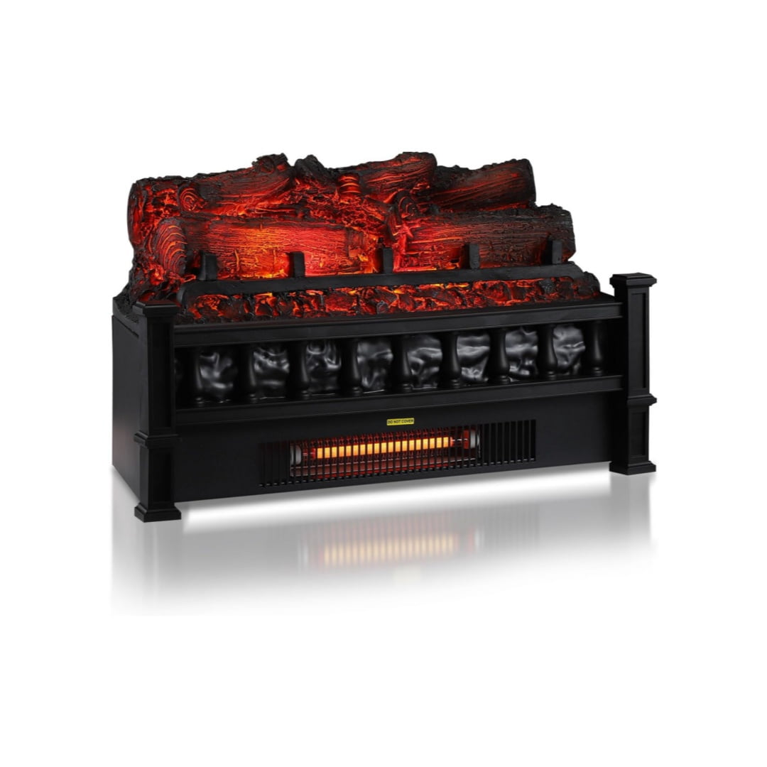 20 Inches 1500W Electric Fireplace Insert Log Heater Set,Adjustable ...