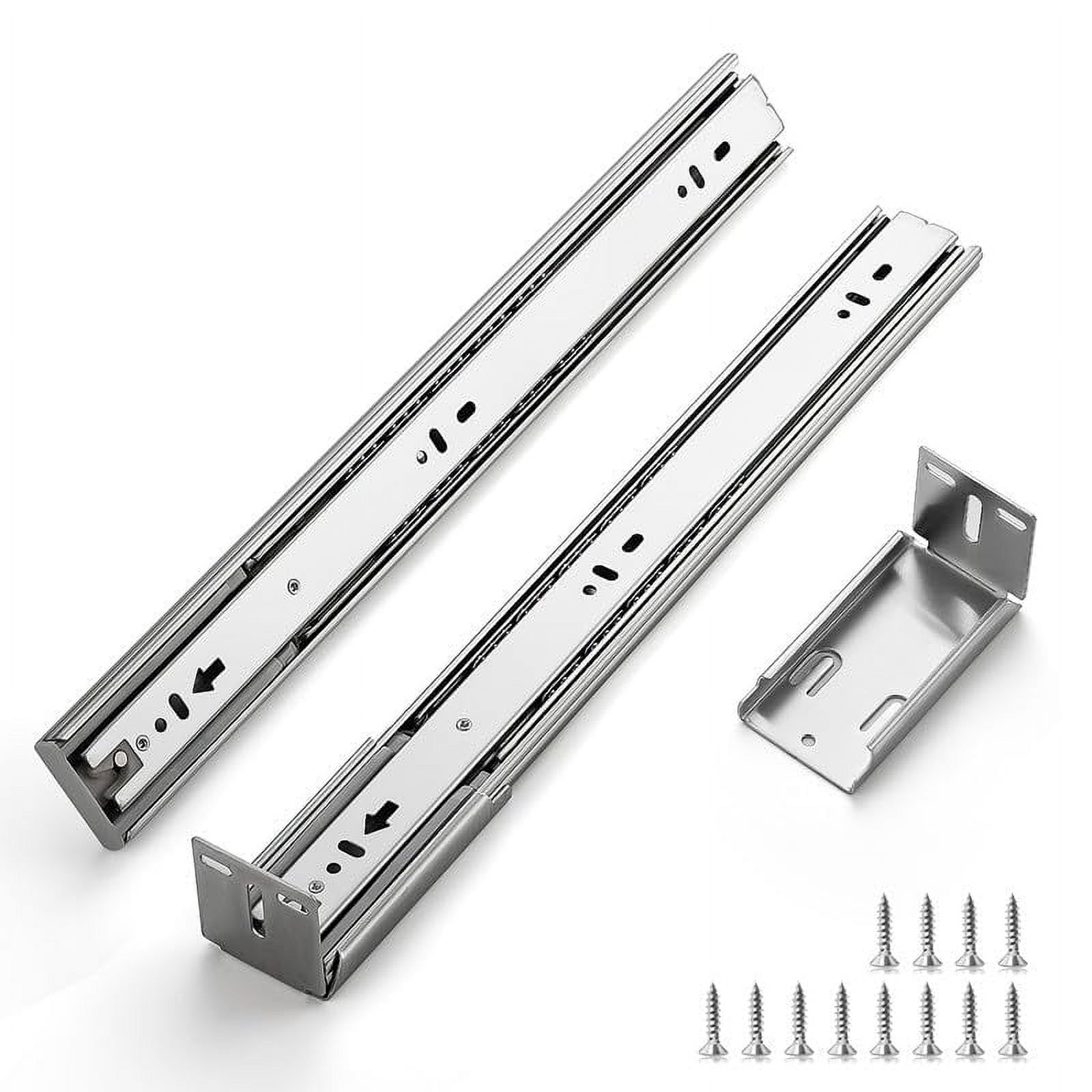 20 Inches Drawer Slides - 2 Pairs Soft Close Drawer Slides Heavy Duty ...