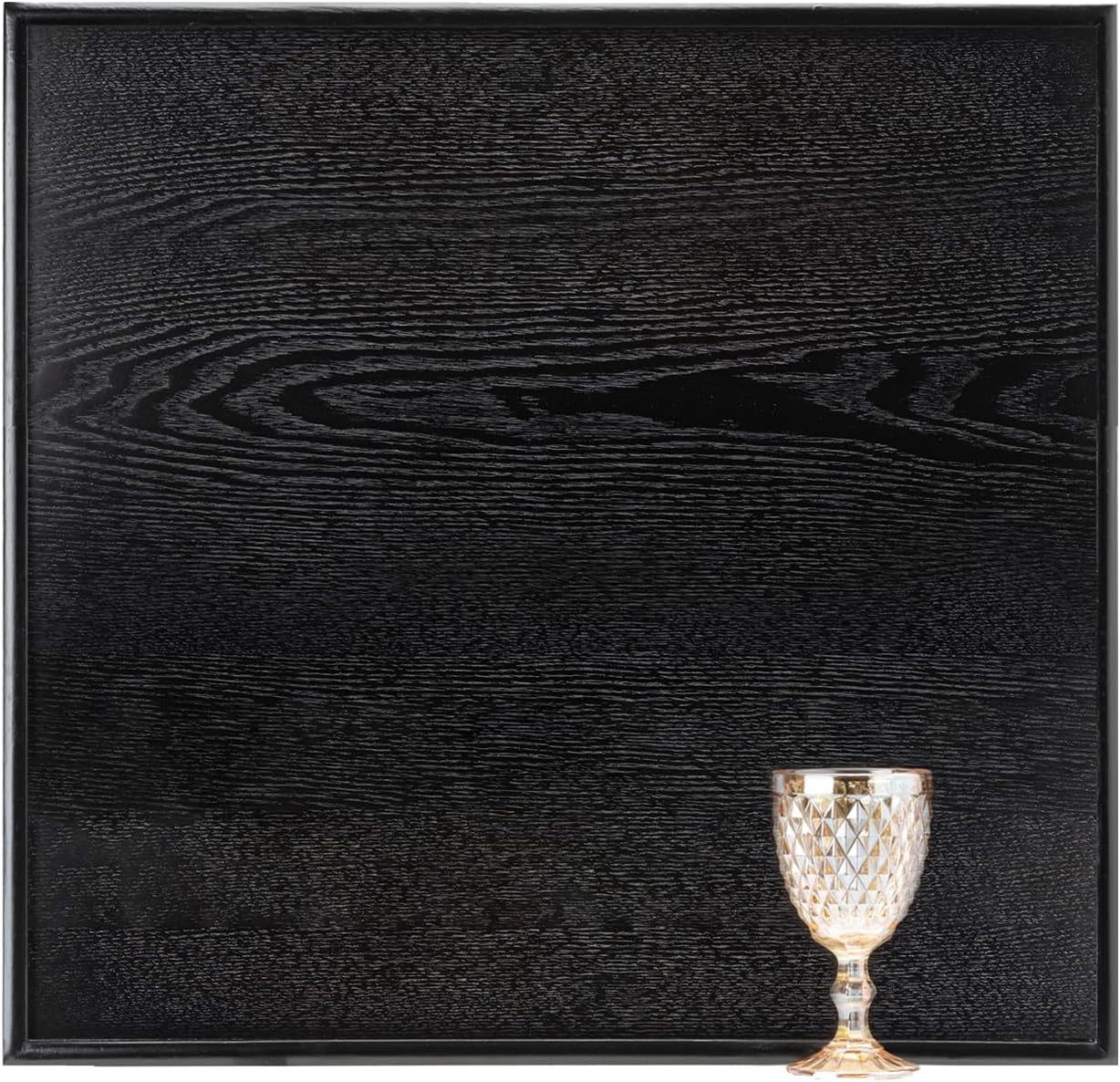 20 Inches Extra Large Square Solid Wood Serving Tray, Classic Tea ...