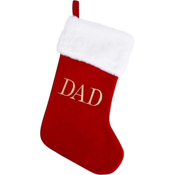 20 Inches Monogram Christmas Stockings with DAD Letters, Large Super ...