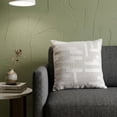 20" Ivory Geometric Cotton Blend Throw Pillow With Embroidery - Walmart.com