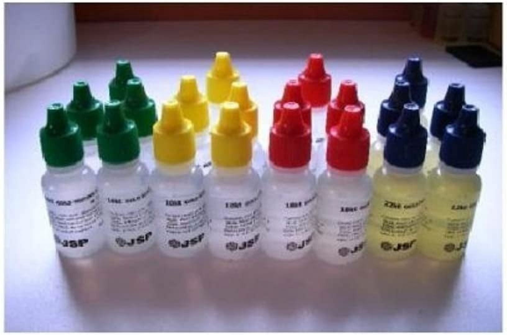 20 JSP Gold Analyzer Test Acids- 10k, 14k, 18k, 22k 5 Bottles of Each ...