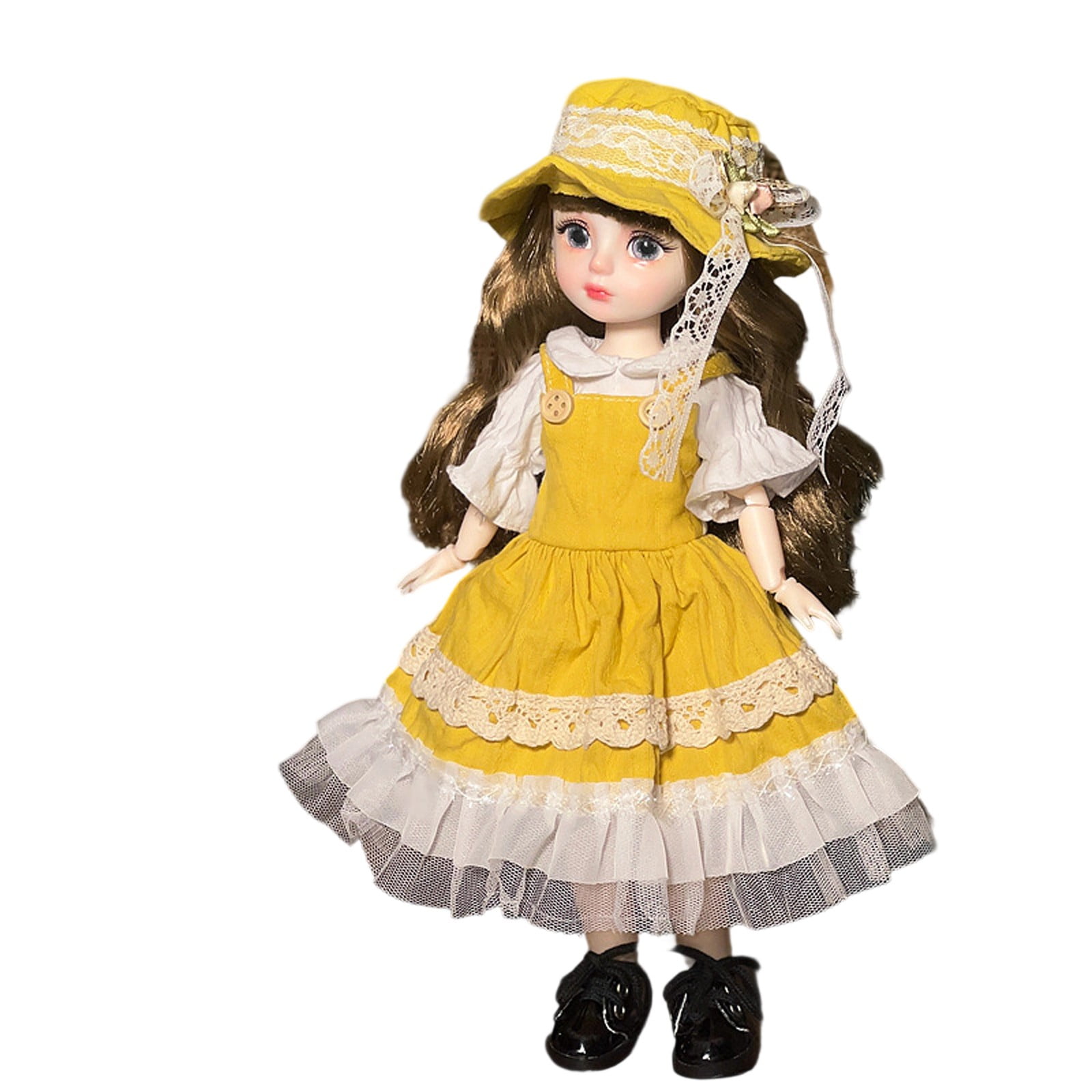 20-Joint Articulated Base Body Doll, Hand-Painted Lip Makeup and ...