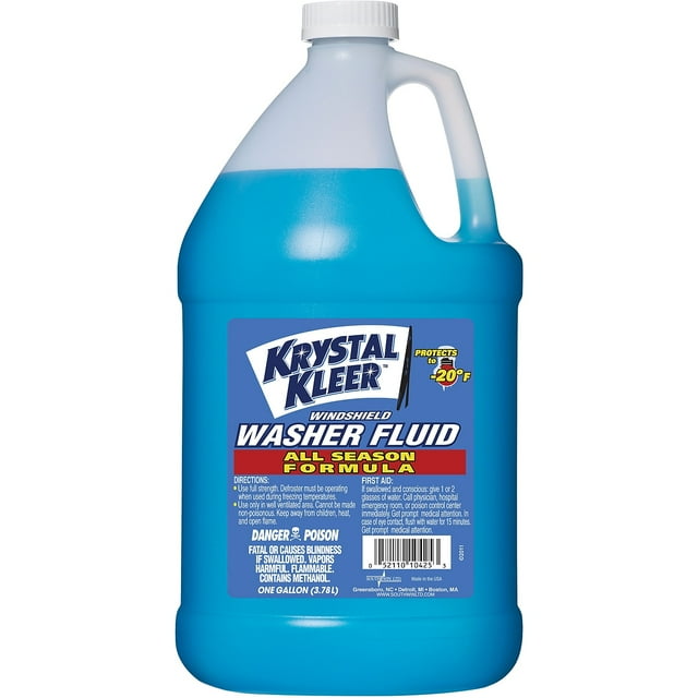 Krystal Kleer Automotive All-Season Windshield Washer Fluid, 1 Gallon ...