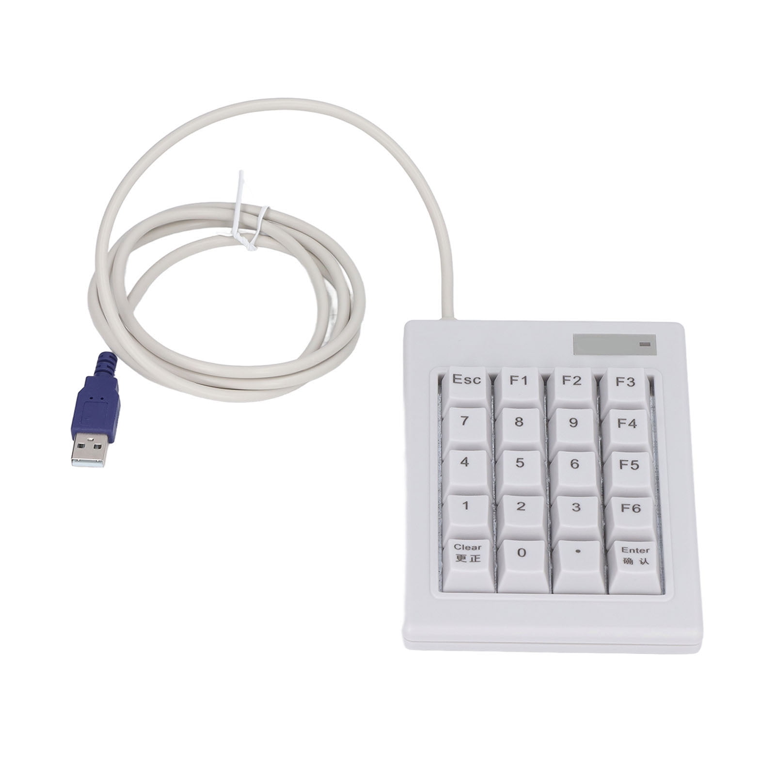 20 Key Numeric Keypad DC 5V Linear Action Switch USB Wired Mechanical ...