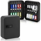 20 Key Storage Lock Box with Code, Key Cabinet Organizer Wall Mount ...