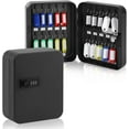 20 Key Storage Lock Box with Code, Key Cabinet Organizer Wall Mount ...