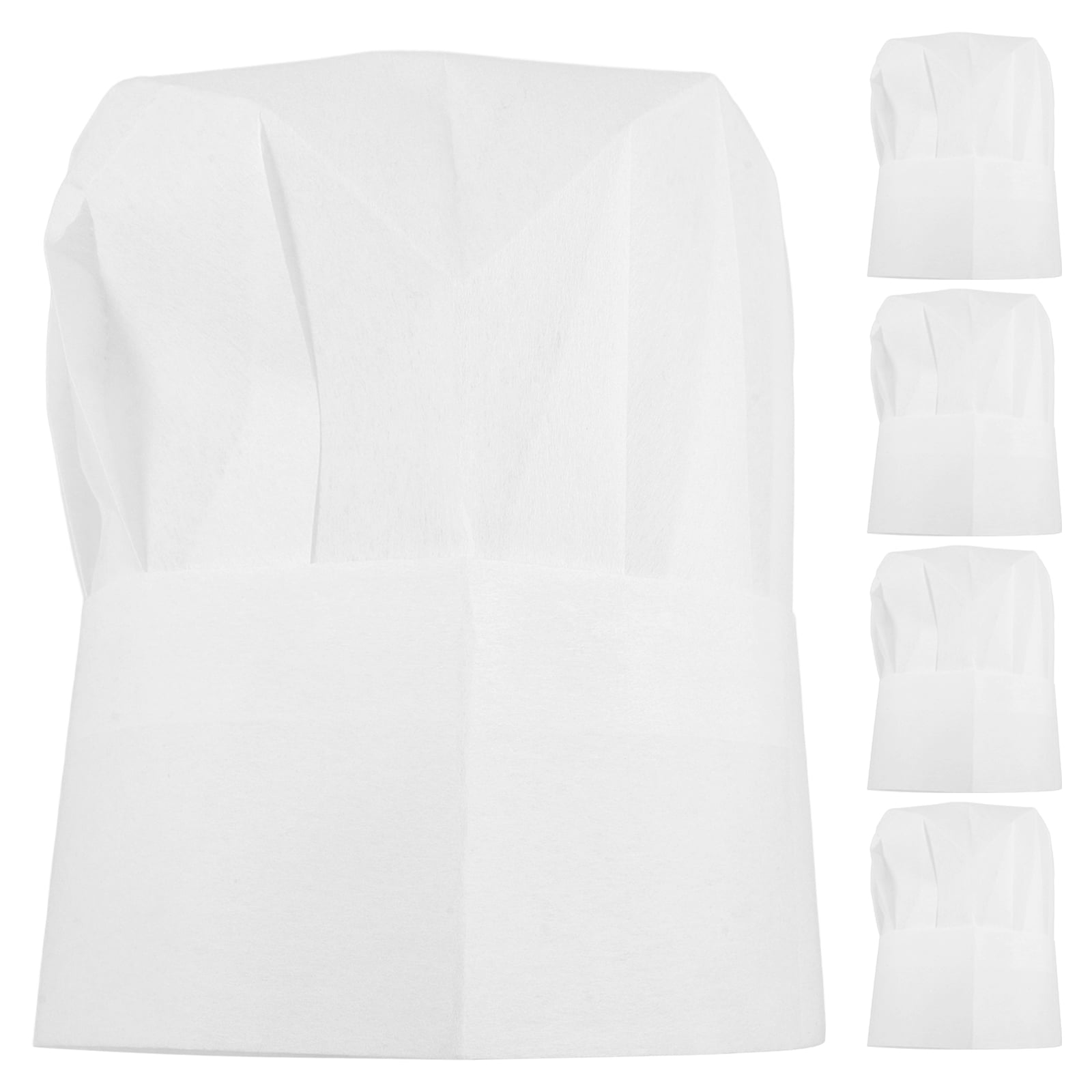 20 Kids Disposable White Chef Hats Adjustable Non Woven Fabric Cooking ...