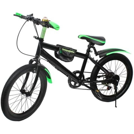 20" Kids Mountain Bike w/Double Disc Brake 7-Speed, Carbon Steel City Bike for Boys & Girls 7 ...