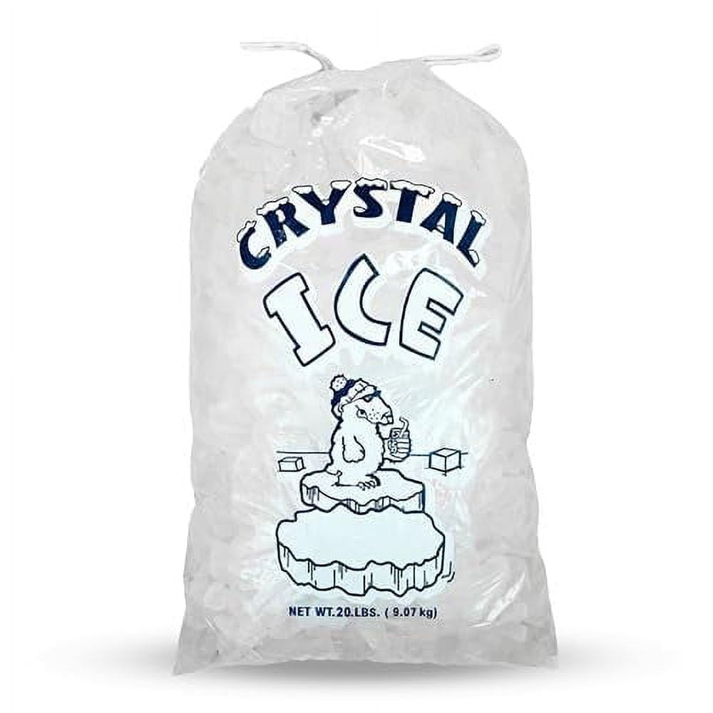 20 LB Ice Bags with Drawstring (250 Count) – Clear Plastic Bags for ...