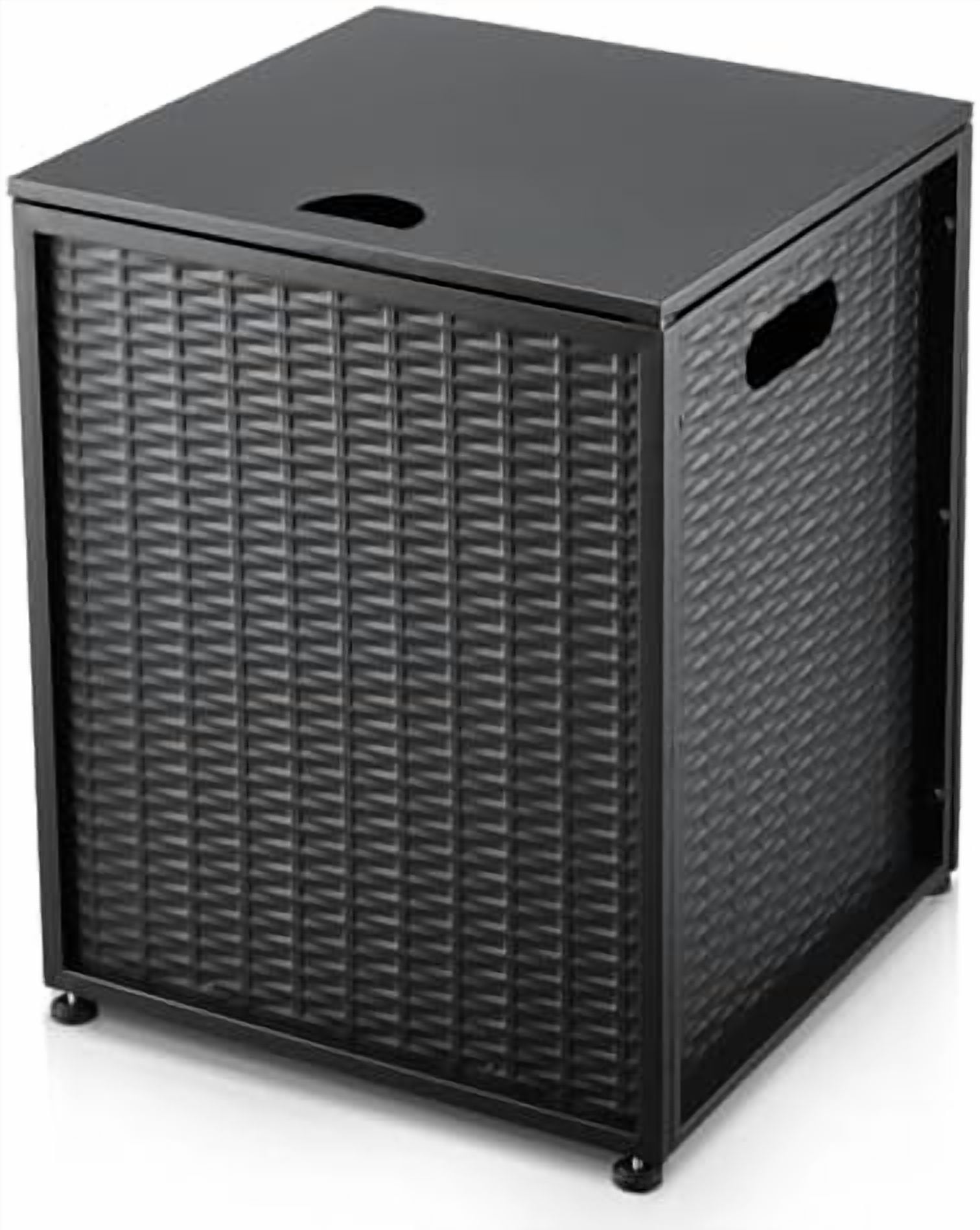 20 LB Propane Tank Cover Table with Side Handles，Sturdy 16 Inch Propane ...
