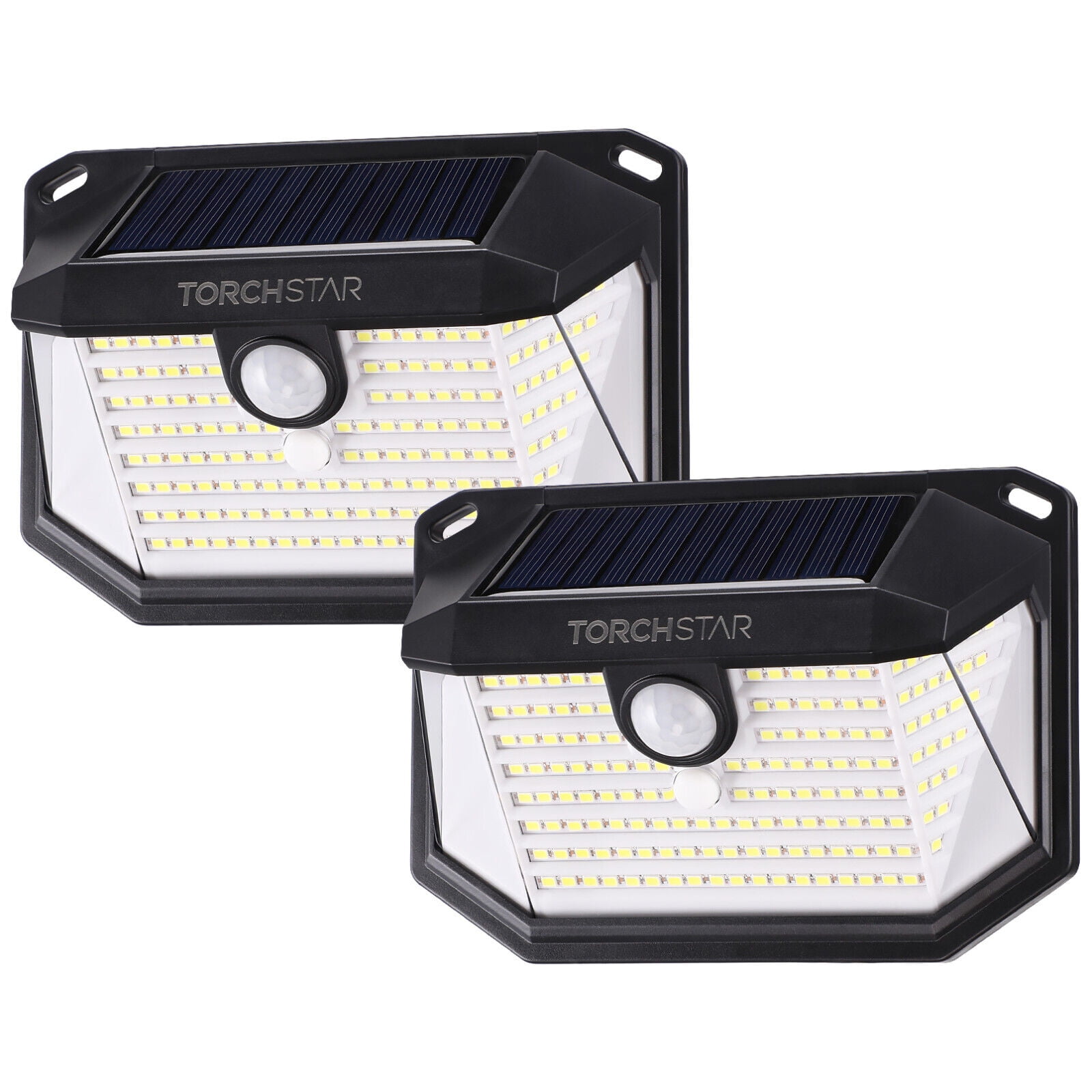 2 Pack 178 LEDs Solar Lights with Motion Sensor, IP65 Waterproof, 6500K ...