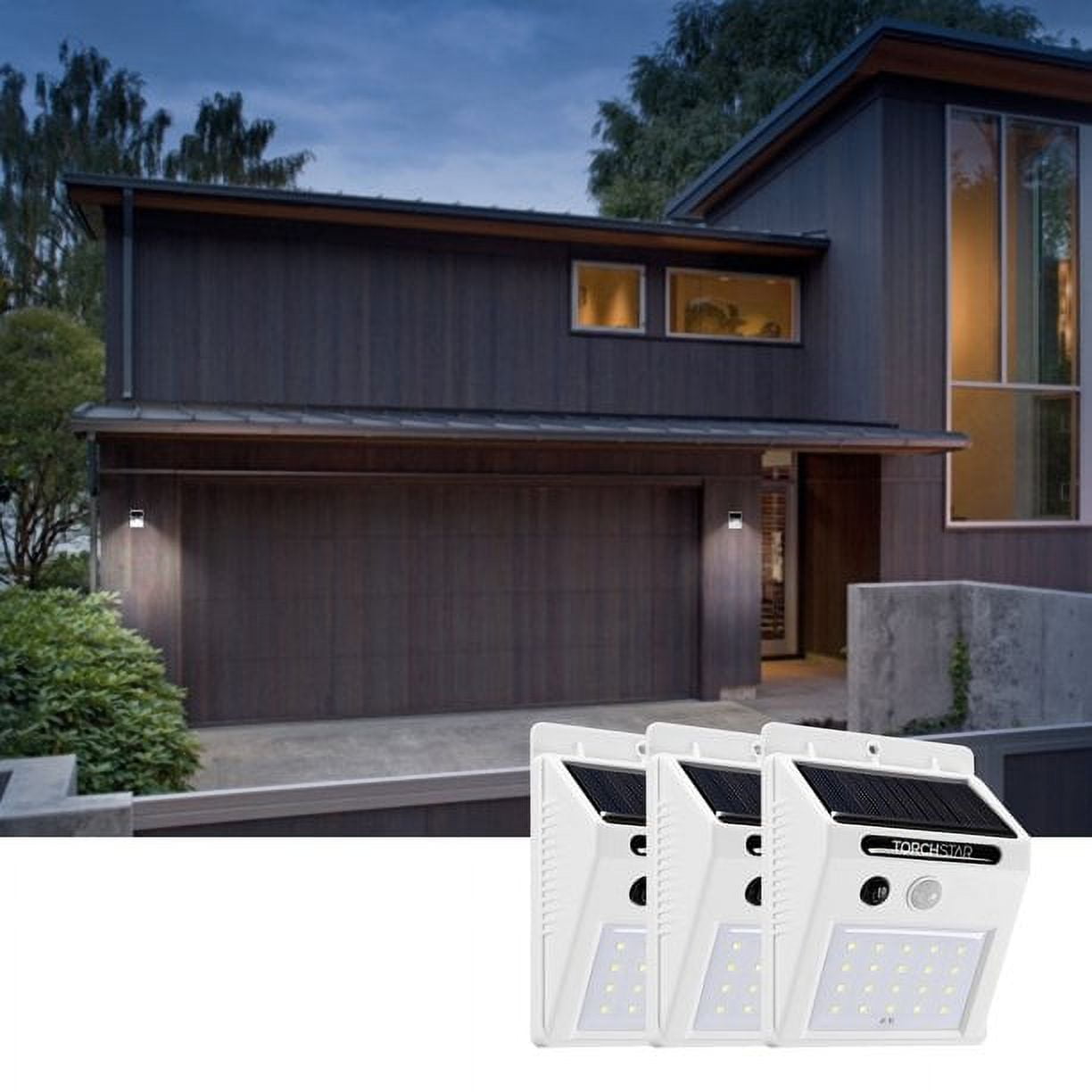 20 LED 320lm Outdoor LED Solar Motion Sensor Lights, Wireless Outdoor ...