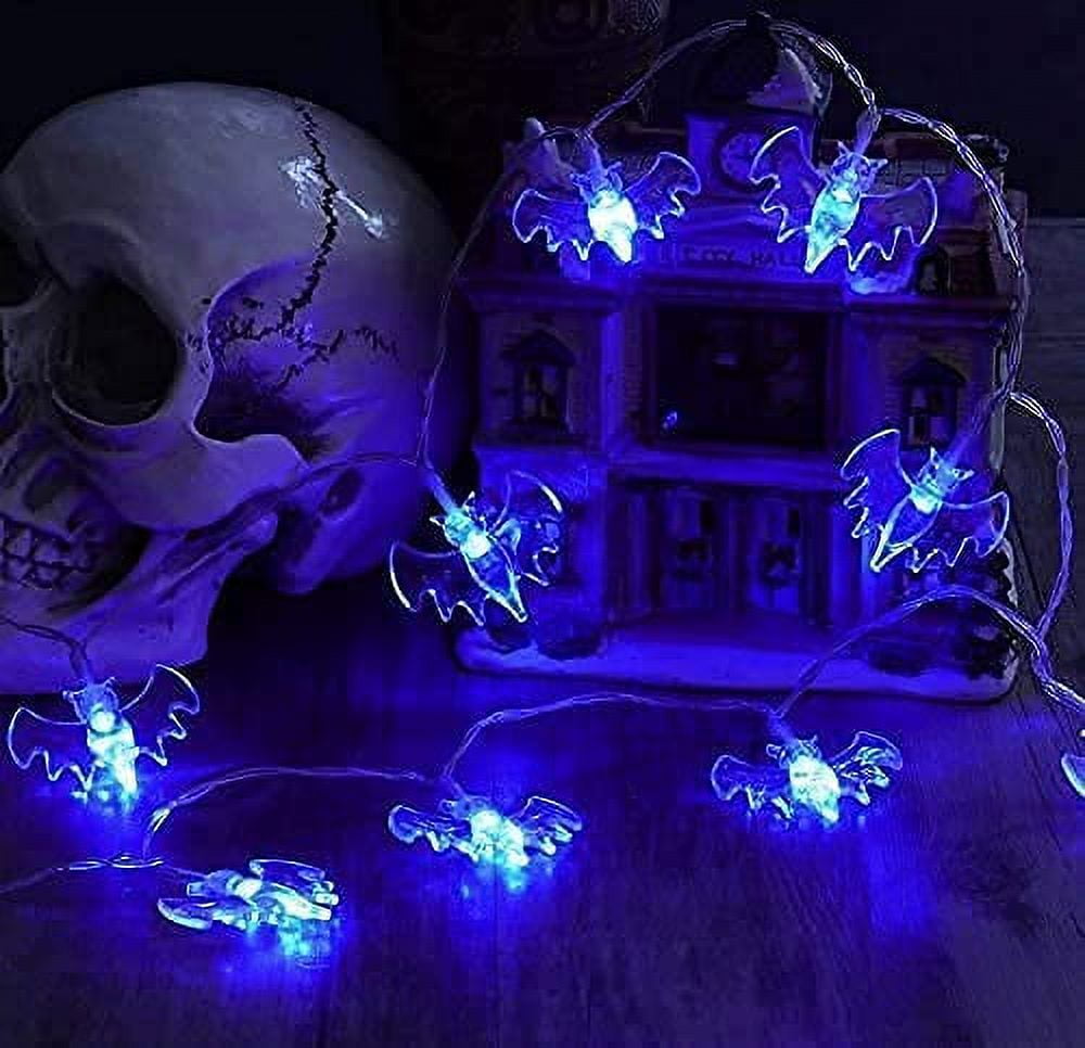 20 LED Bat String Lights - 9.2 ft Halloween String Lights, Waterproof ...