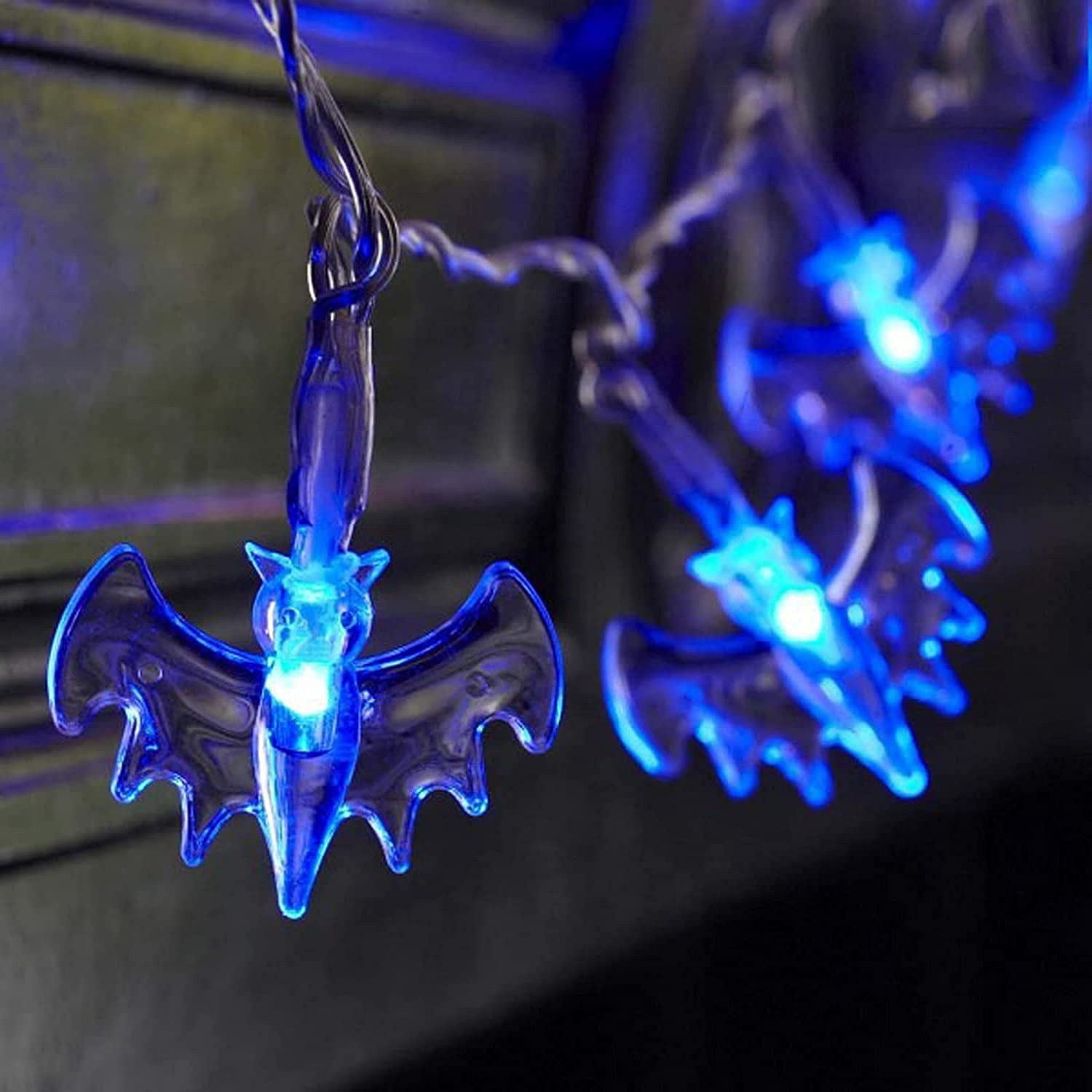 20 LED Bat String Lights - 9.2 ft Halloween String Lights, Waterproof ...