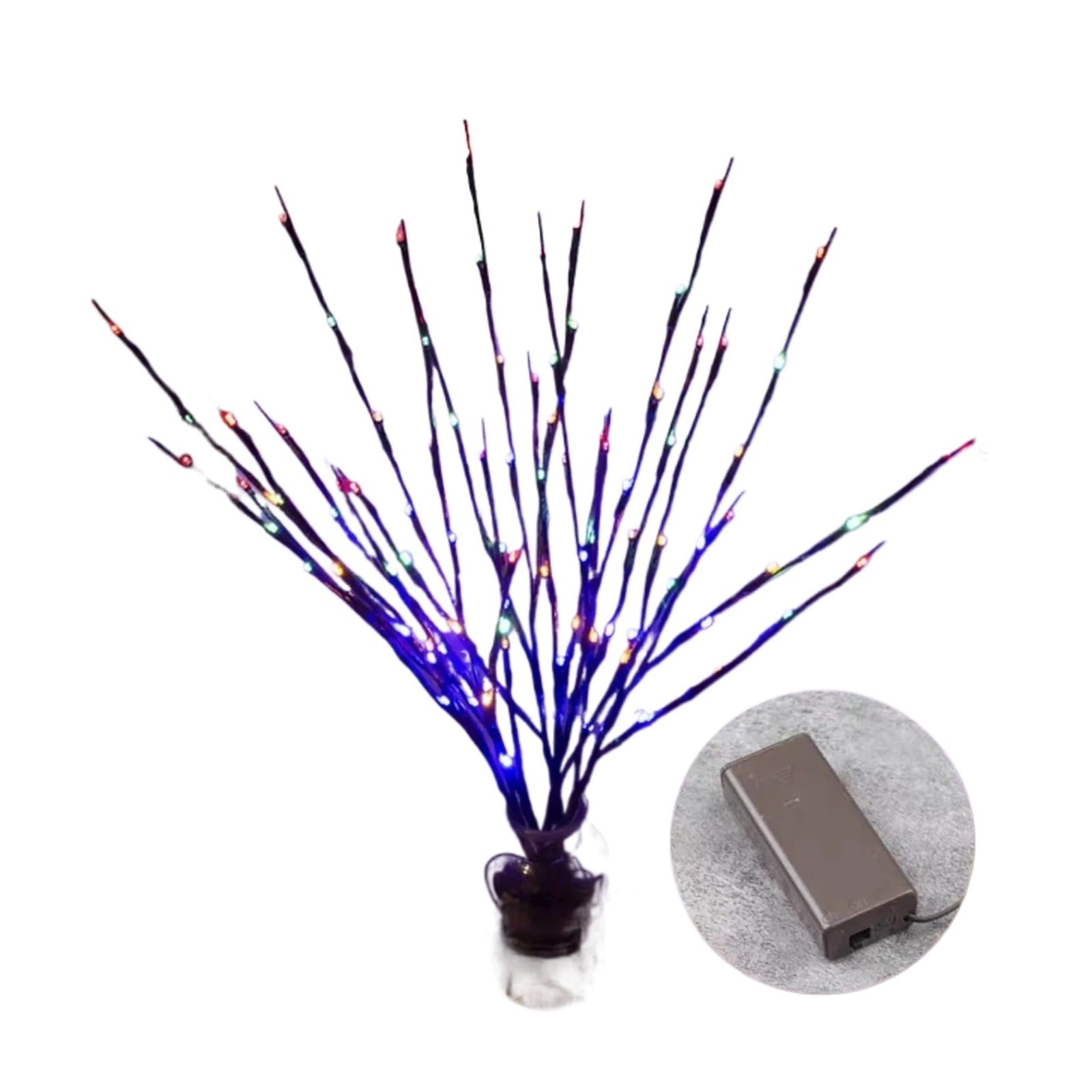 20 LED Branch Light Decoration With Battery Power Supply - 1 Piece ...
