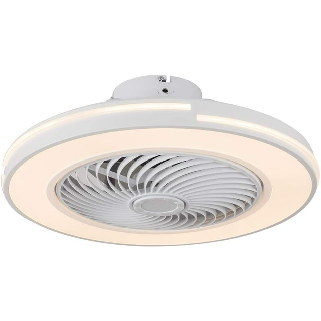 20" LED Ceiling Fan with Lights for Indoor Kitchen Bathroom Bedroom ...