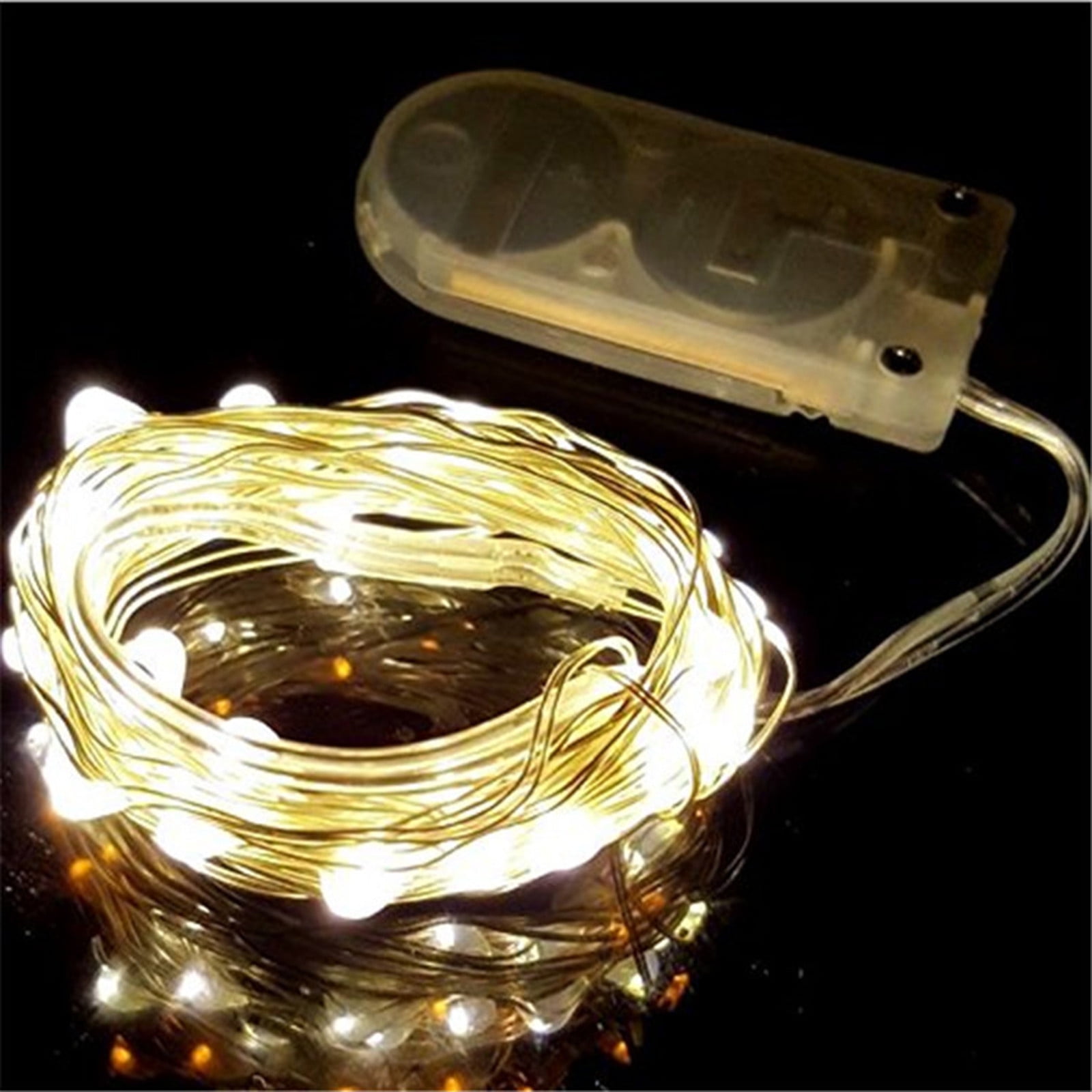 20 LED Fairy Lights Battery Operated-2M Mini Copper Wire String Lights ...