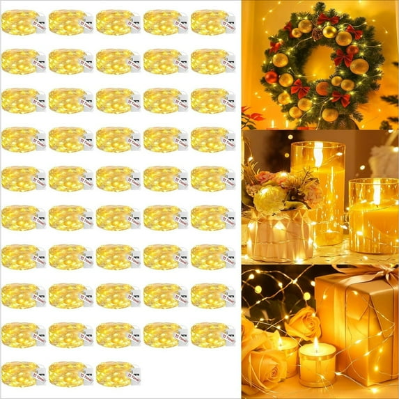 20 LED Fairy Lights with Timer, 3 Modes & Silver Wire String Lights ...
