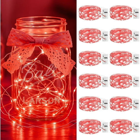 20 LED Fairy Lights with Timer, 3 Modes & Silver Wire String Lights ...