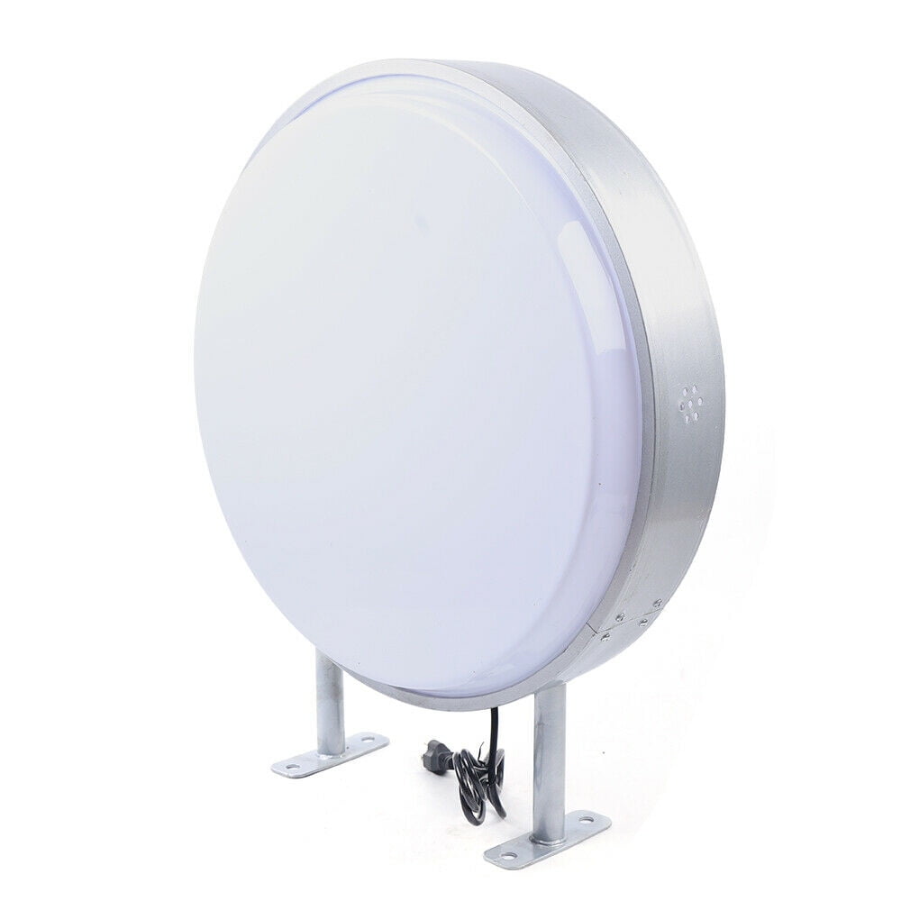 20" LED Round Light Box Double Sided Advertising Projecting Light ...