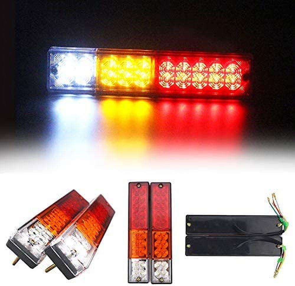 All Star Truck Parts Waterproof LED Trailer Tail Lights, 20 LEDs, Turn ...