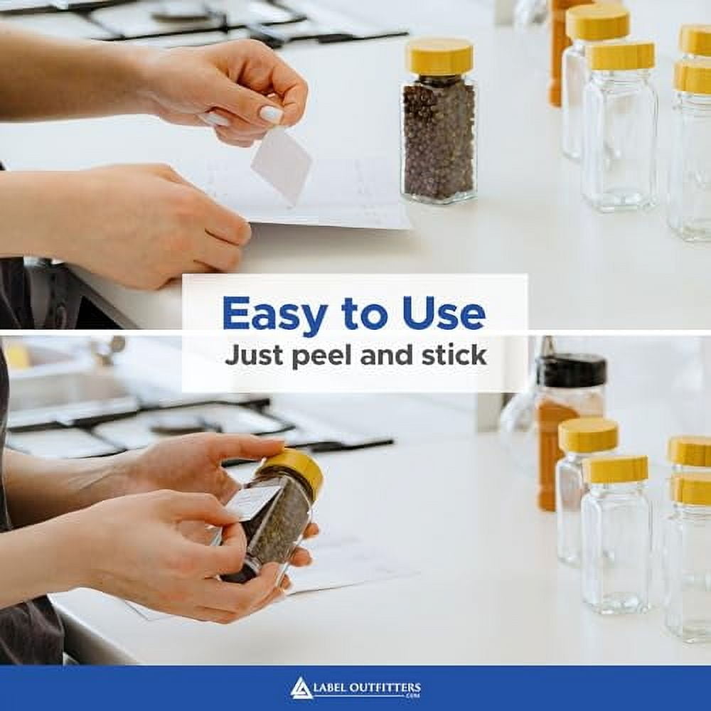 20 Label Outfitters® 8.5" x 11" Full Sheet Recycled Brown Kraft Labels ...