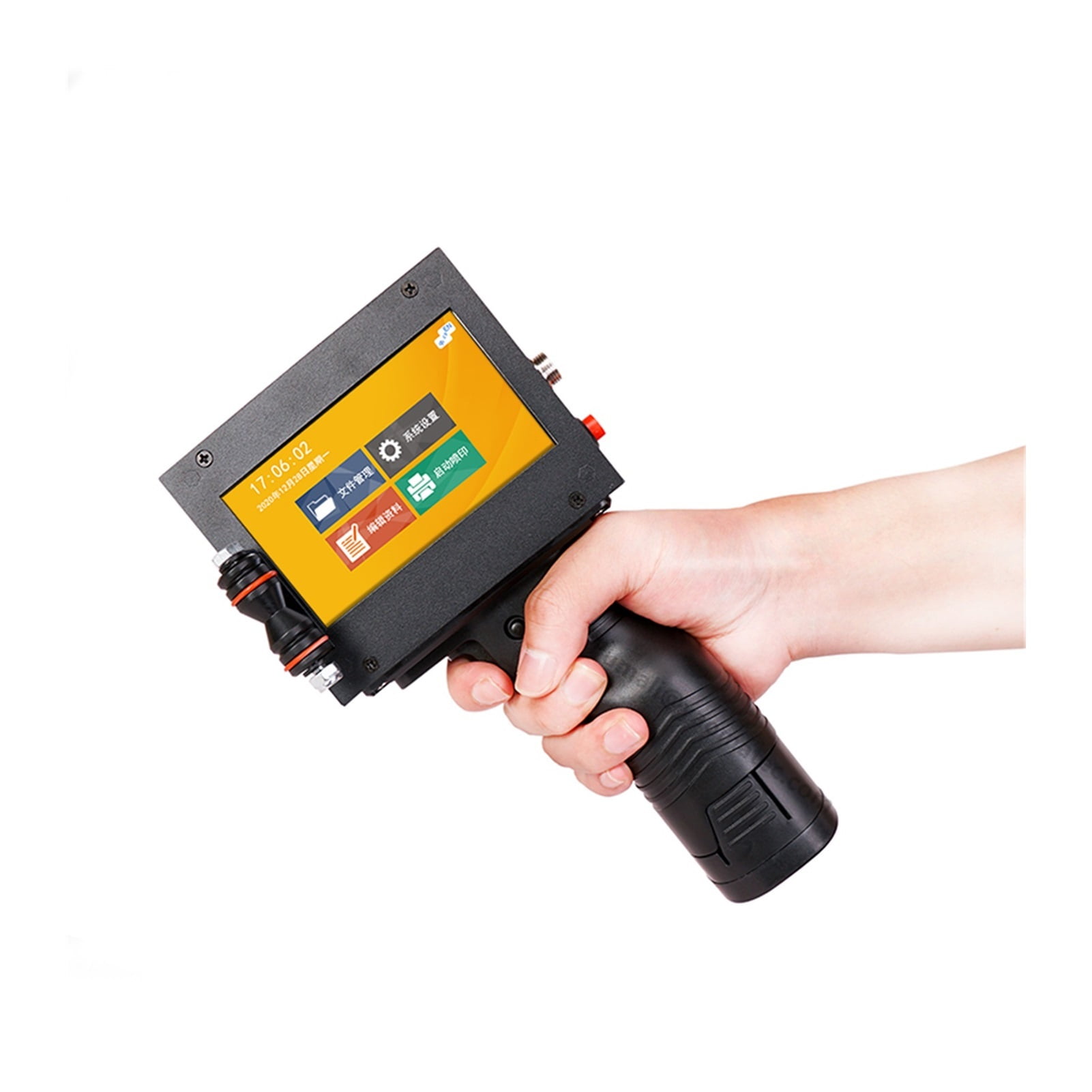 20 Languages Handheld Inkjet Printer 12.7mm QR Bar Batch Code Date ...