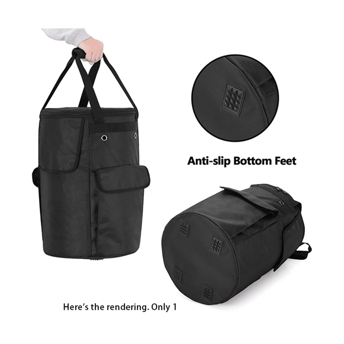 20 Lb Propane Tank Lid with Flip and Table Stability, 2 Storage Pockets ...