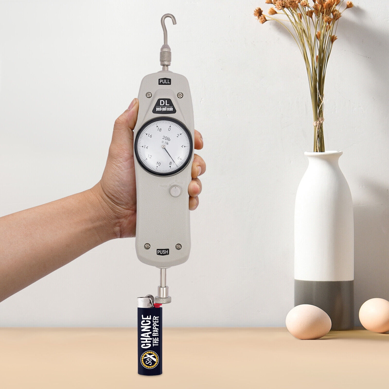 20 Lbs Push Pull Force Gauge Force Tester Force Gauge Push Pull Gauge W ...
