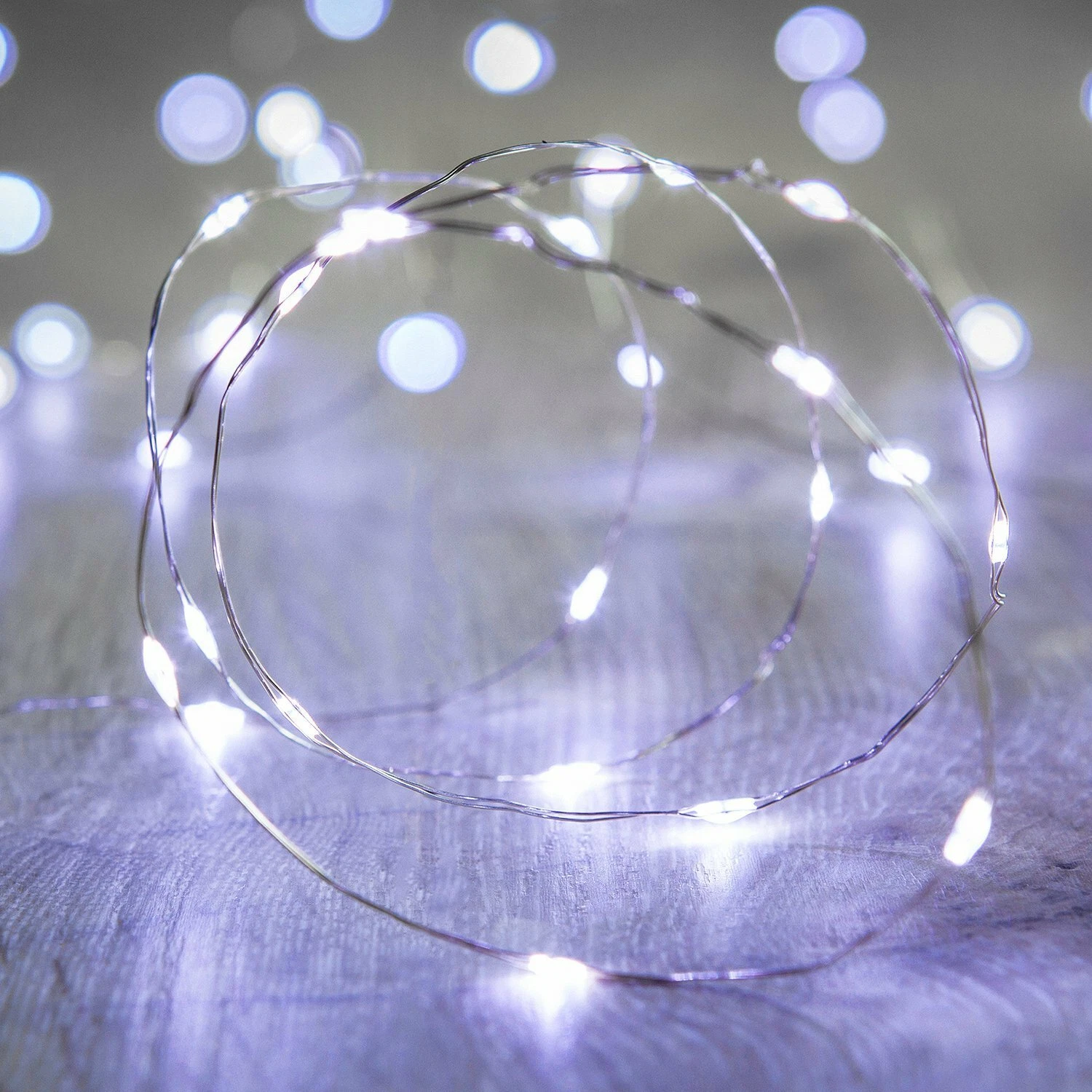 20 Led Copper Wire White Fairy String Lights Battery Party Wedding ...