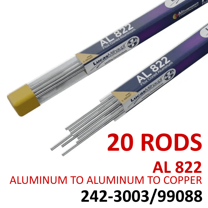 (20) Lucas-Milhaupt OE Brazing Rods AL822/99088 Aluminum to Aluminum to ...