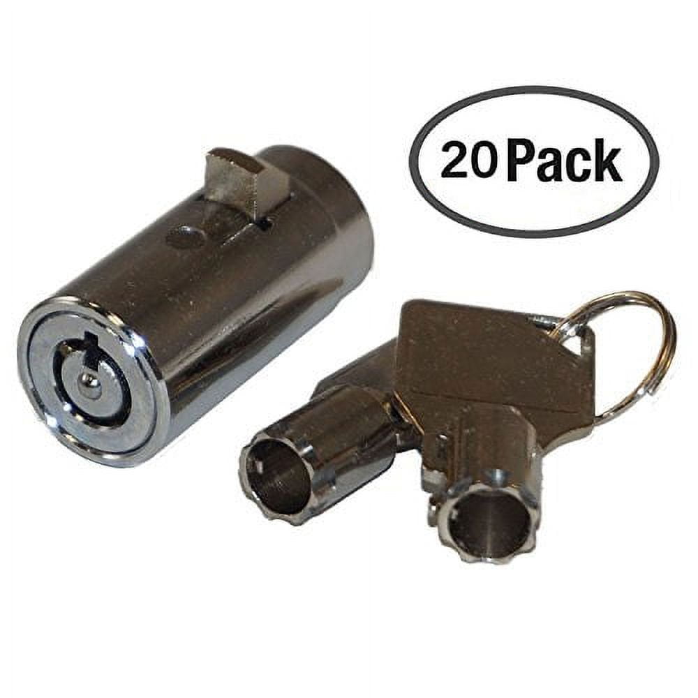 20 - MEI-2501B-KA Vending Machine Lock with Tubular Keyway and Chrome ...